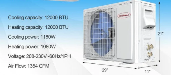 Outdoor Heat Pump Compressor Only, New, Missing Inside Head Unit, 1200 – Wilsons Home Store