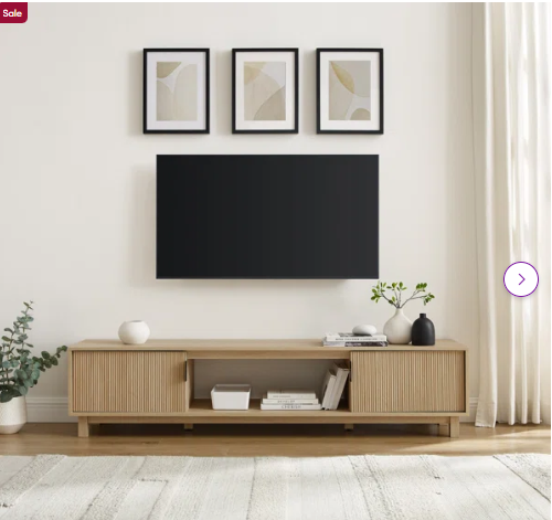 Farmann Reeded 2-Door TV Stand - Fully Assembled – Wilsons Home Store