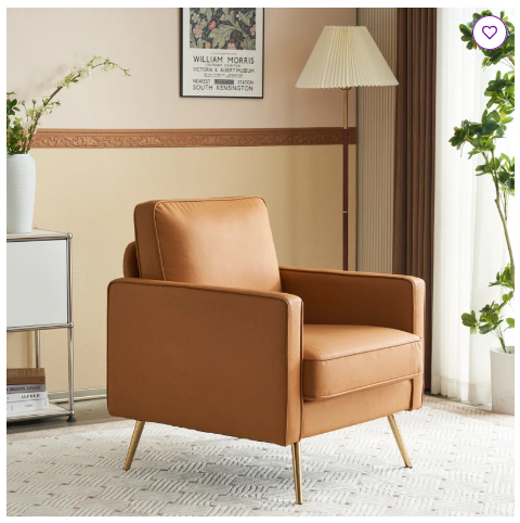 Bakker Faux Leather Club Chair – Wilsons Home Store