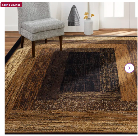 6'6"x 9'6" - Calvo Geometric Black Area Rug – Wilsons Home Store