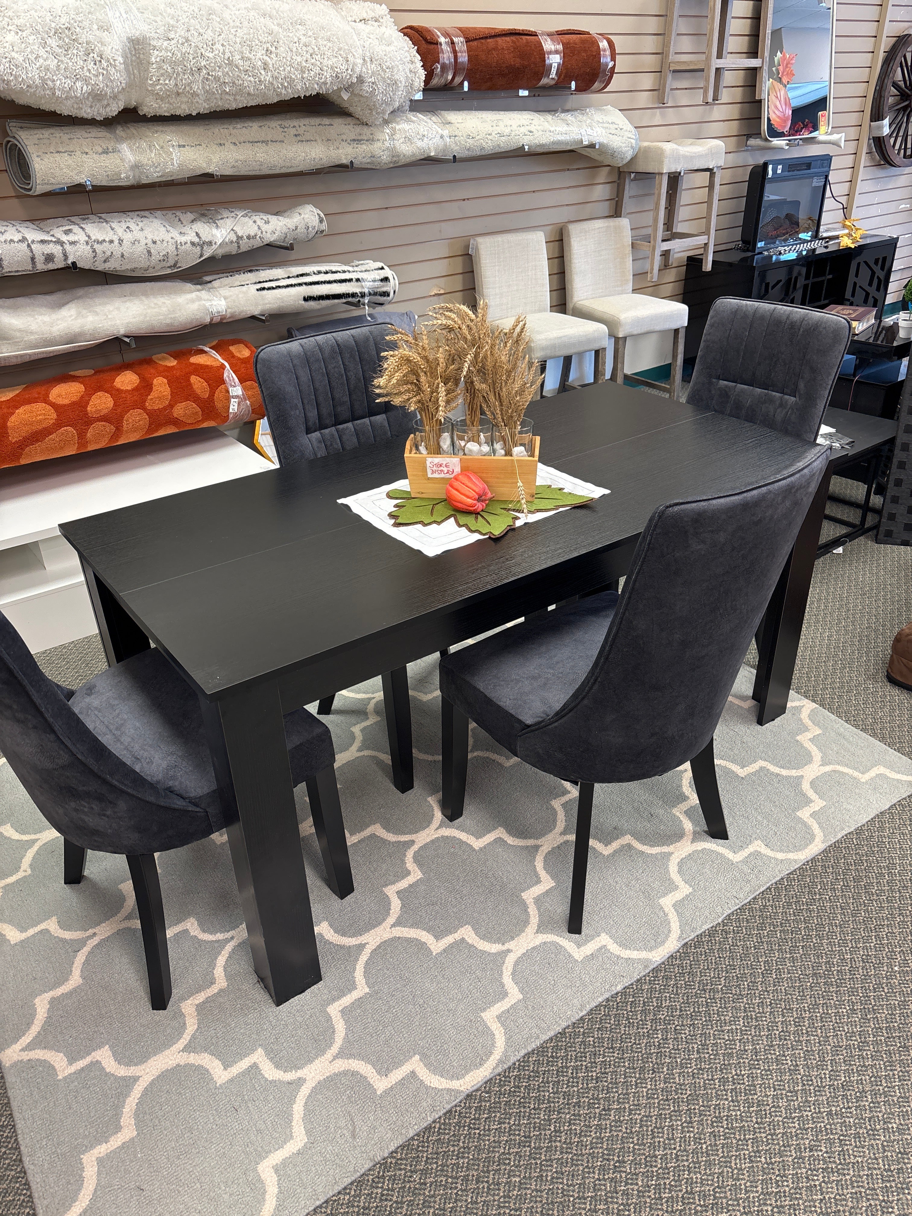 5 piece table set with High Backrest Chairs – Wilsons Home Store