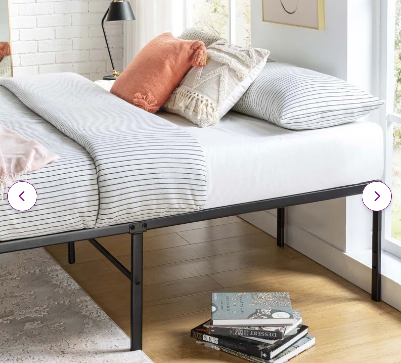 Messancy 18'' Bed Frame, 1 Box, unassembled, full/double – Wilsons Home ...