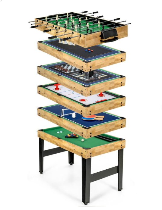10-in-1 Multi Combo Game Table Set, pool table assembled, scratch & de ...