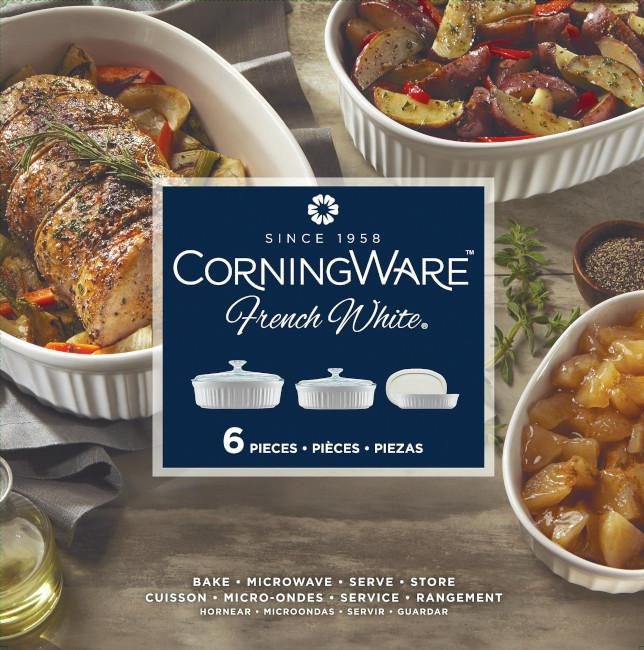 CorningWare® French White® 6 Piece Bakeware Oval Set – Wilsons Home Store