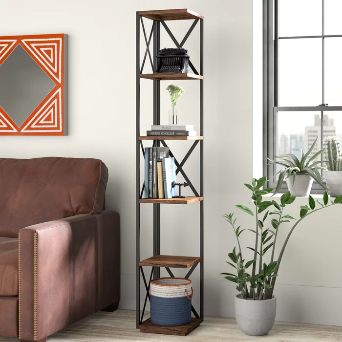 Lucas Corner Bookcase, Fully Assembled – Wilsons Home Store