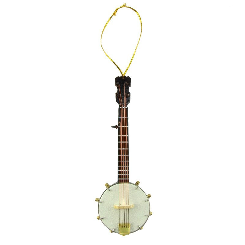 Miniature Banjo Musical Instrument Realistic Hanging Figurine Ornament ...
