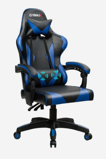 Ergonomic Adjustable Height Swivel Faux Leather Gaming Chair, assemble ...